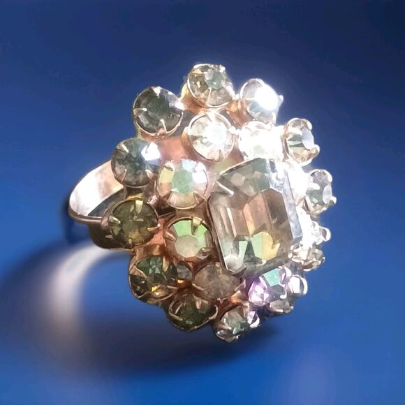 MCM | Jewelry | Ring Mcm Aurora Borealis Dome Stamped Pat Pending Size ...